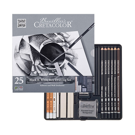 Zestaw Black & White Box Drawing Set Cretacolor – SklepPlastyczny.pl